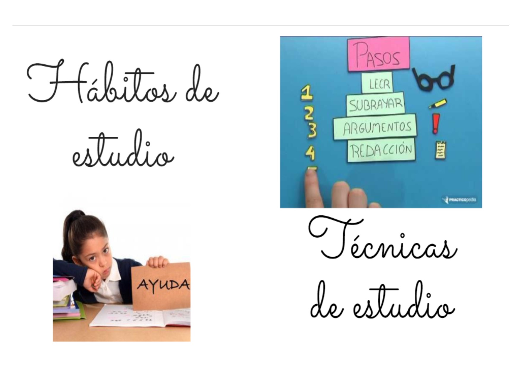 Clase MariCarmen: HÁBITOS Y TÉCNICAS DE ESTUDIO