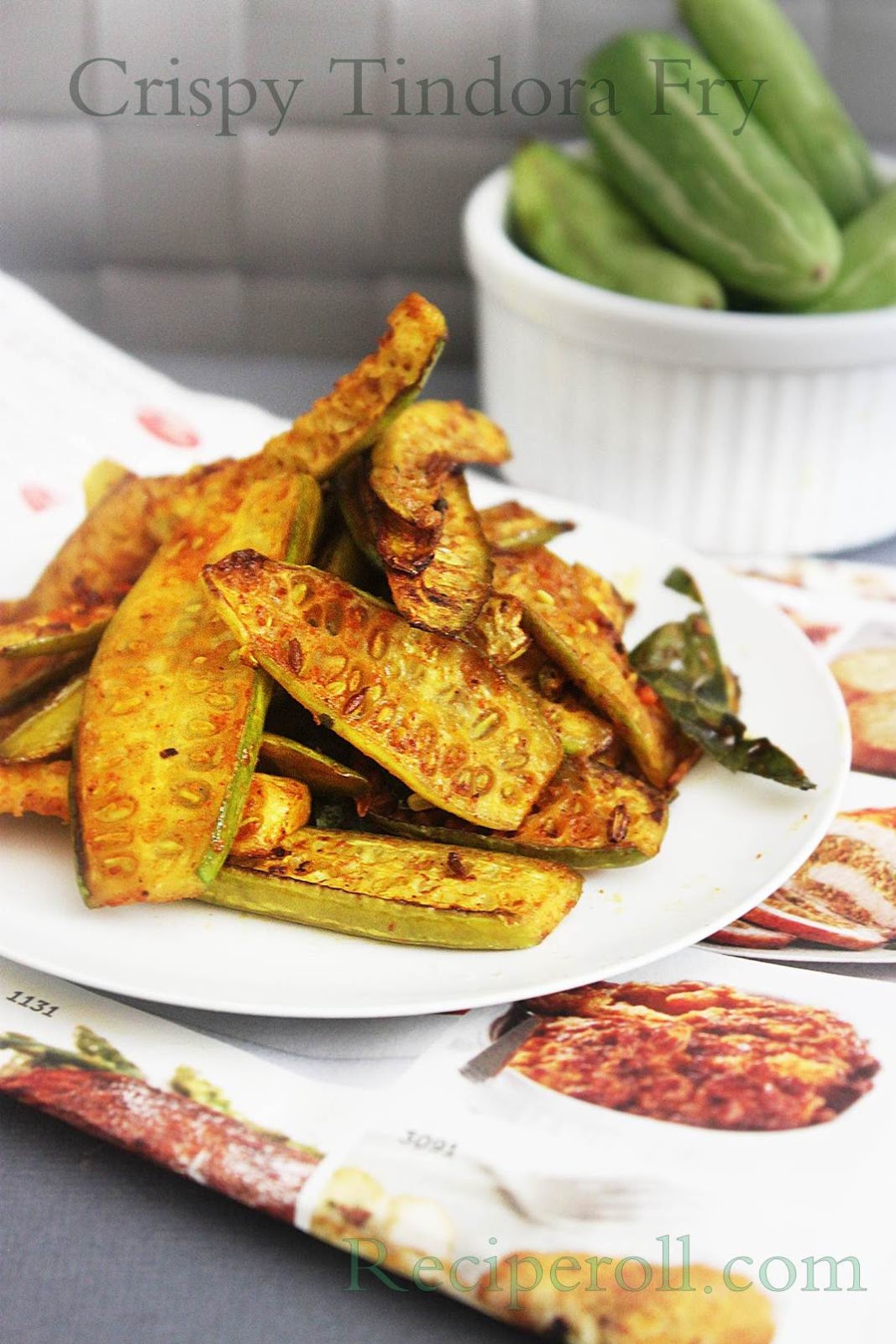 Crispy Tindora Fry / Kovaykka Fry/ Ivy Gourd Fry