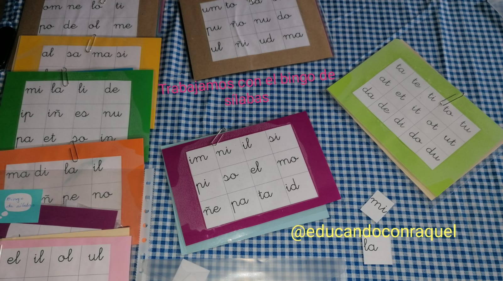 Educando con Raquel: Bingo de Sílabas