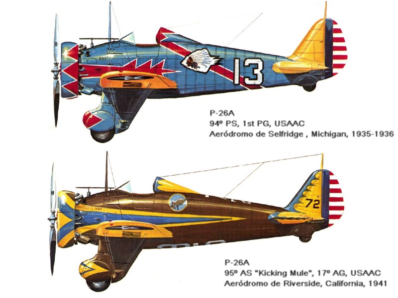 AVIÕES MILITARES: Boeing P-26 Peashooter