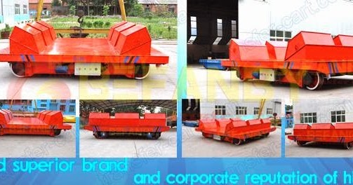 steel pipe and tube transfer trolley on rail tracks: pipe and tube ...