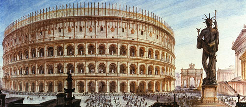 T C C: Coliseum in Rome Named after Sun God Colossus Statue of Sol Invictus