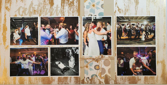 Random Memories: Celebrate - Two Page Wedding Scrapbook Layout