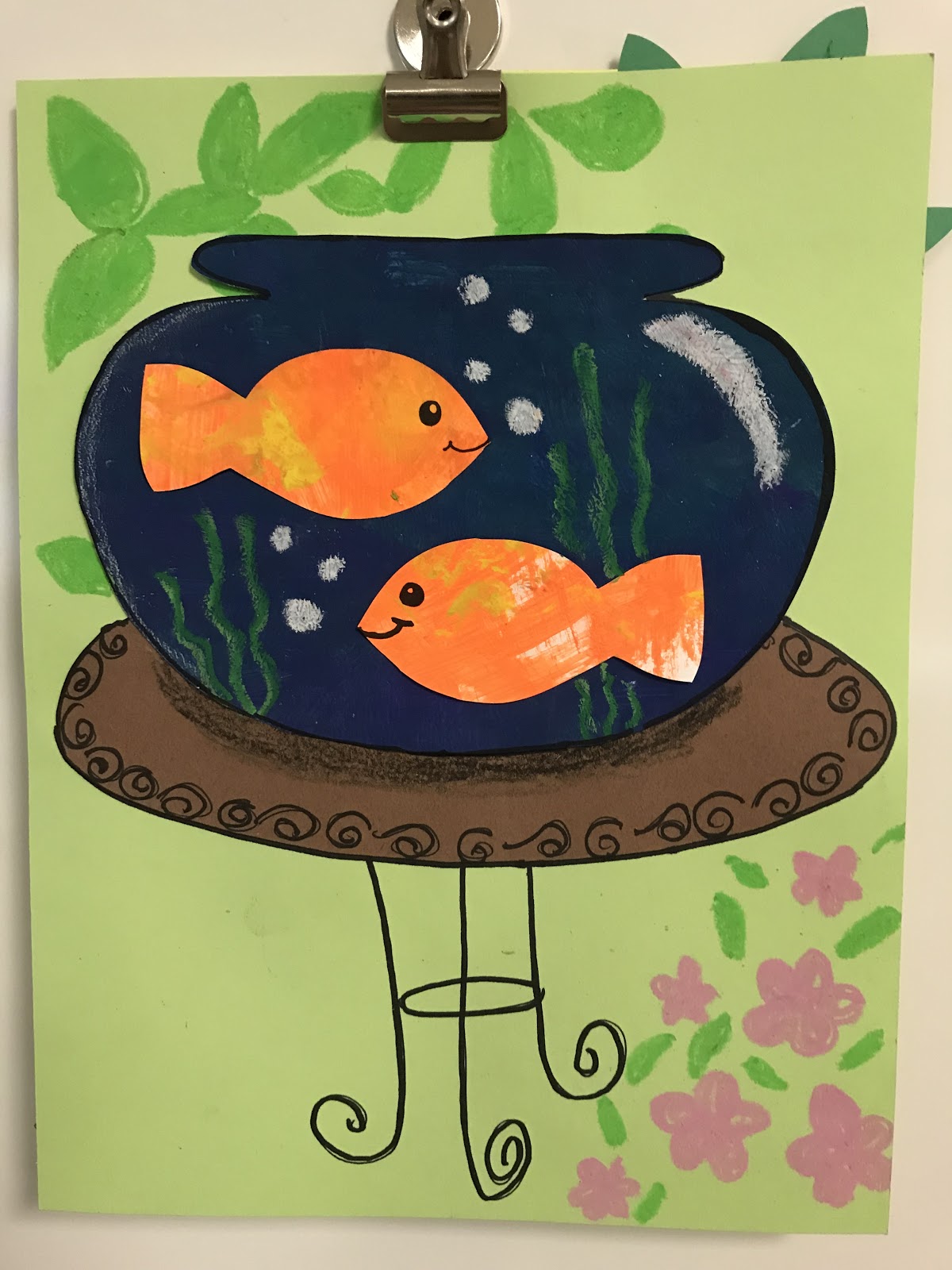 Elements of the Art Room: Kindergarten Matisse Inspired Goldfish