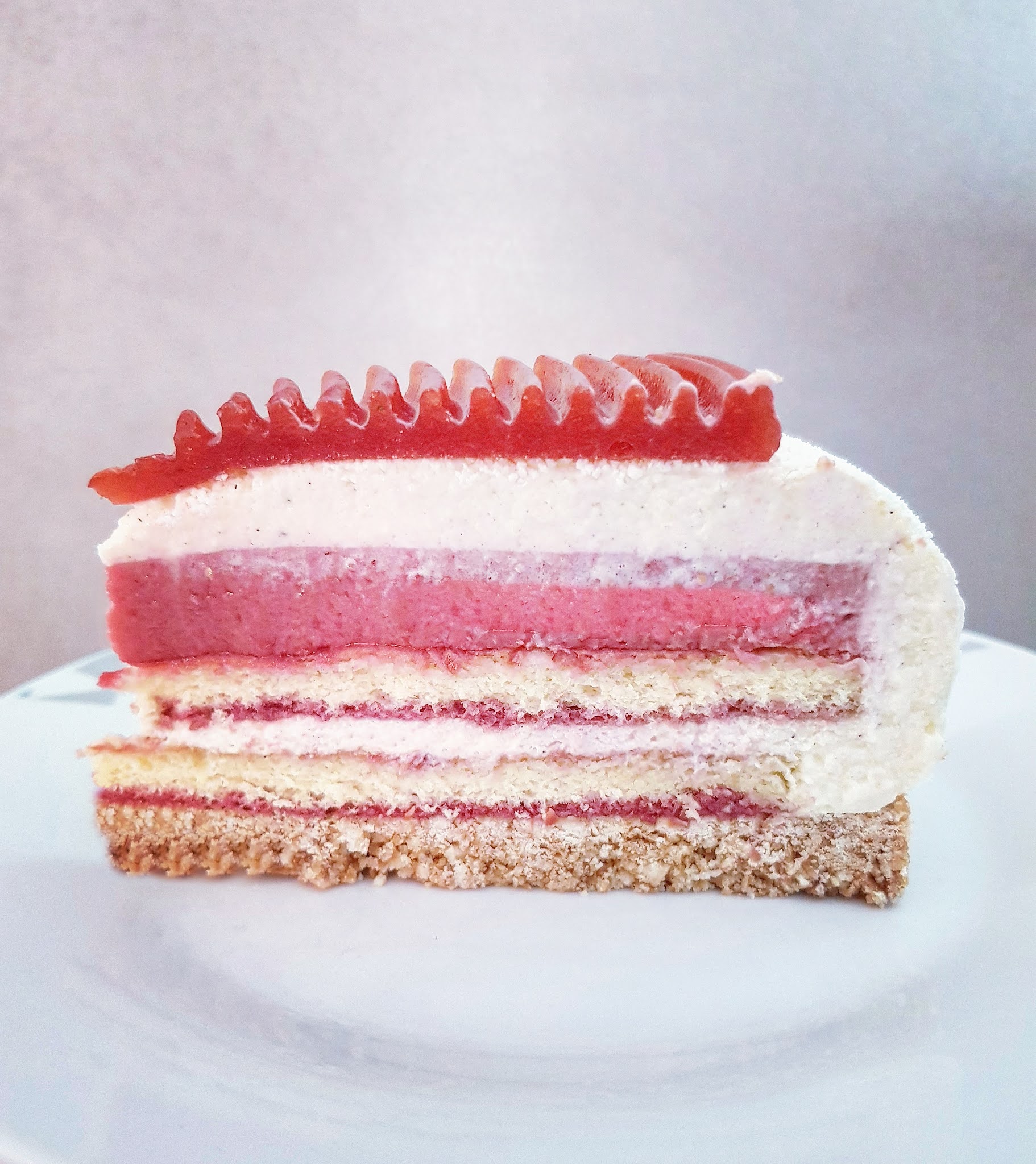 Aux Fourneaux Avec Flo: Entremet Fraise et Vanille