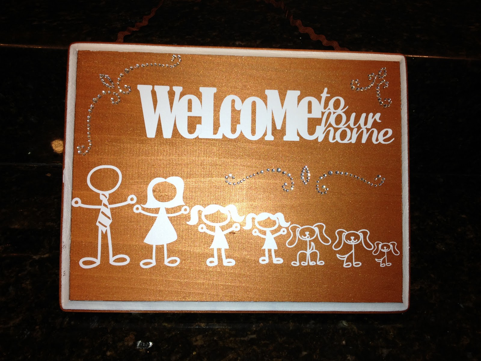 The Stuff I Love: Stick Figures Welcome Sign