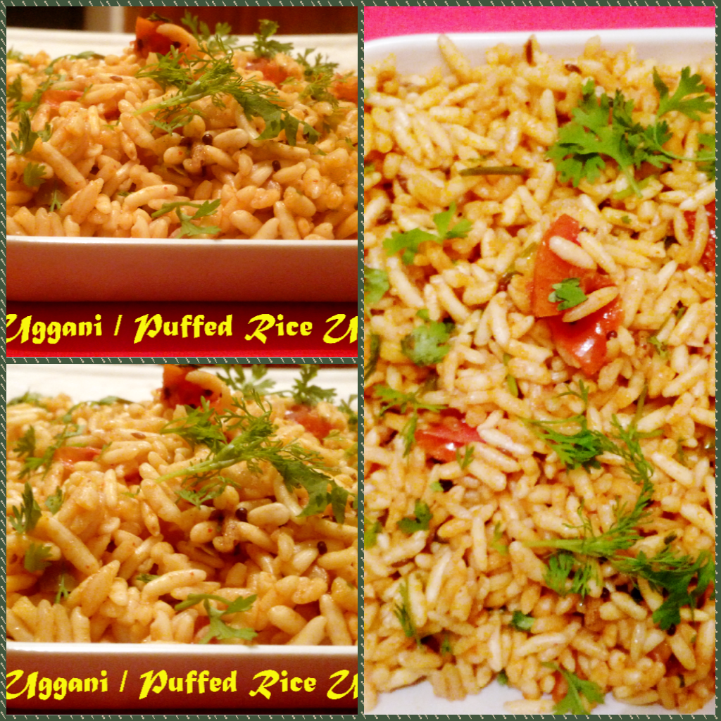 Yummy Kitchen: Uggani / Puffed Rice Upma / Maramarala (Borugula) Upma