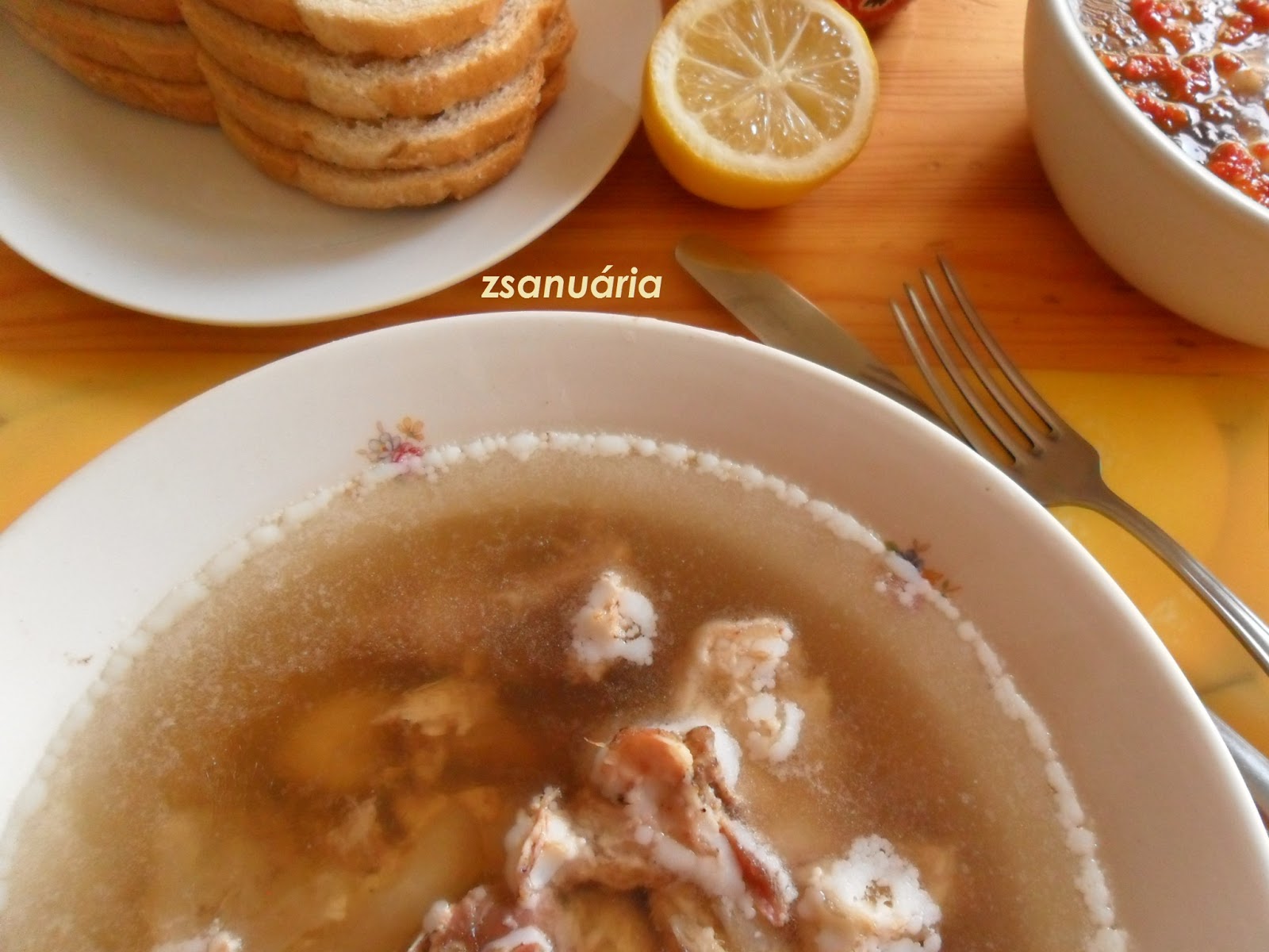 Zsanuária: Ha hideg van, hát hideg van... akkor jöjjön a kocsonya ...