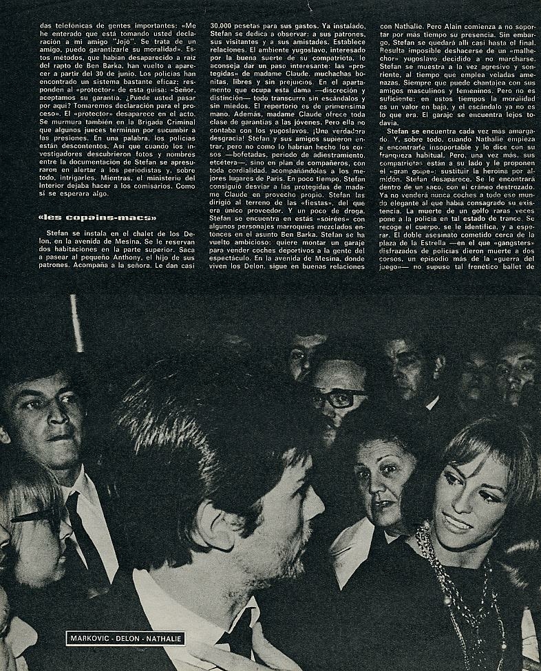 ALAIN DELON: EL CASO MARKOVIC. L'AFFAIRE MARKOVIC TEXTOS