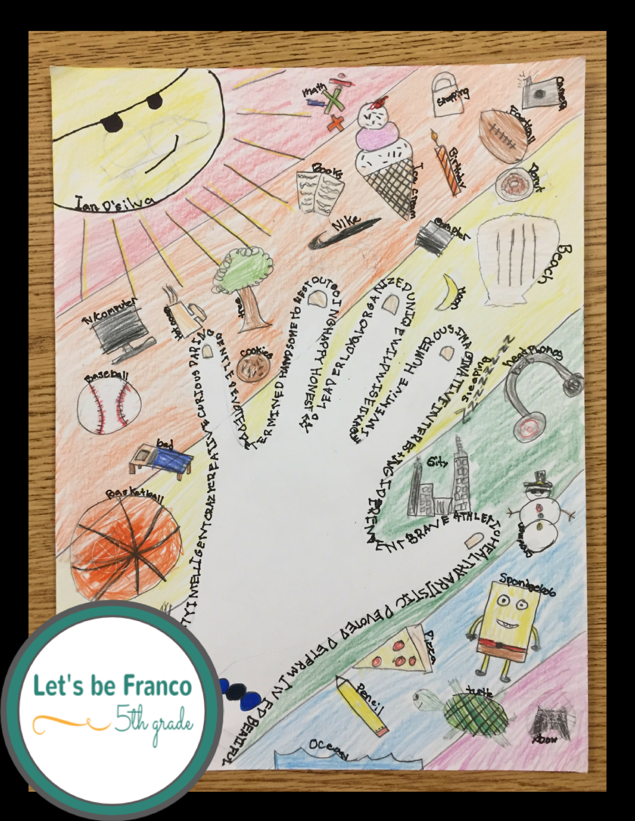 Let's be Franco: Hand Self Portrait