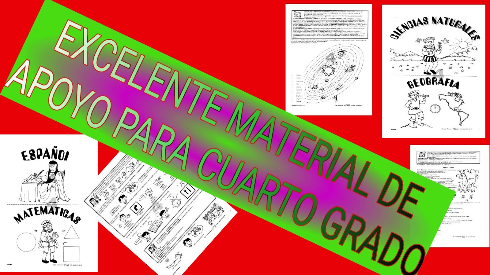 MATERIAL DE APOYO PARA TODO EL CICLO ESCOLAR-CUARTO GRADO - MILTON ...
