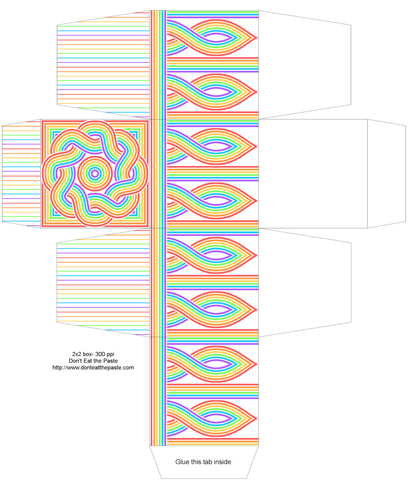 Don't Eat the Paste: Rainbow Gift Boxes