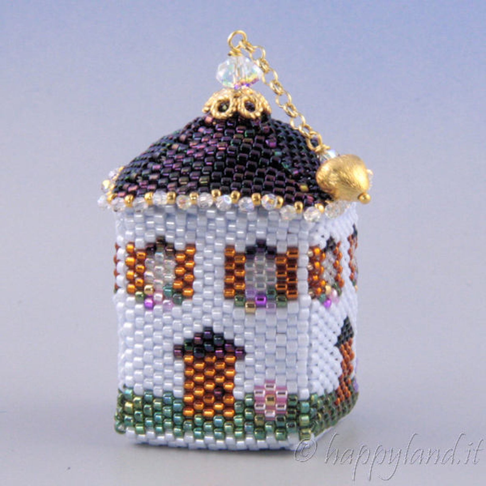 Miniature Beaded Box and Handbag Tutorials by Happyland87 / The Beading Gem