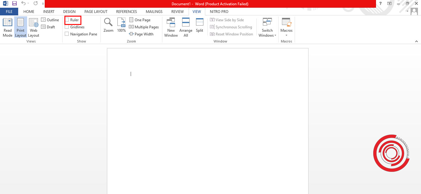 Cara Memunculkan Ruler atau Penggaris di Microsoft Word - KEPOINDONESIA