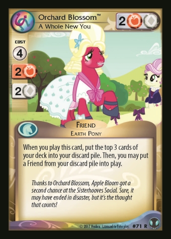 MLP Orchard Blossom, A Whole New You CCG Cards | MLP Merch