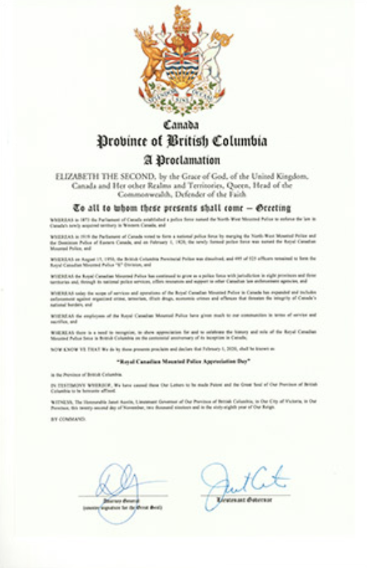 D'Arcy McGee: As Mounties observe 100 years of service to British ...