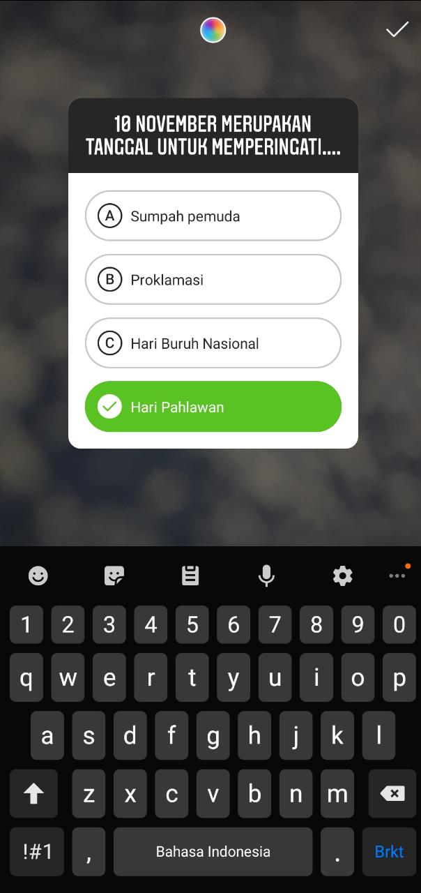 Kuis di Instagram - SINAUSE.ID