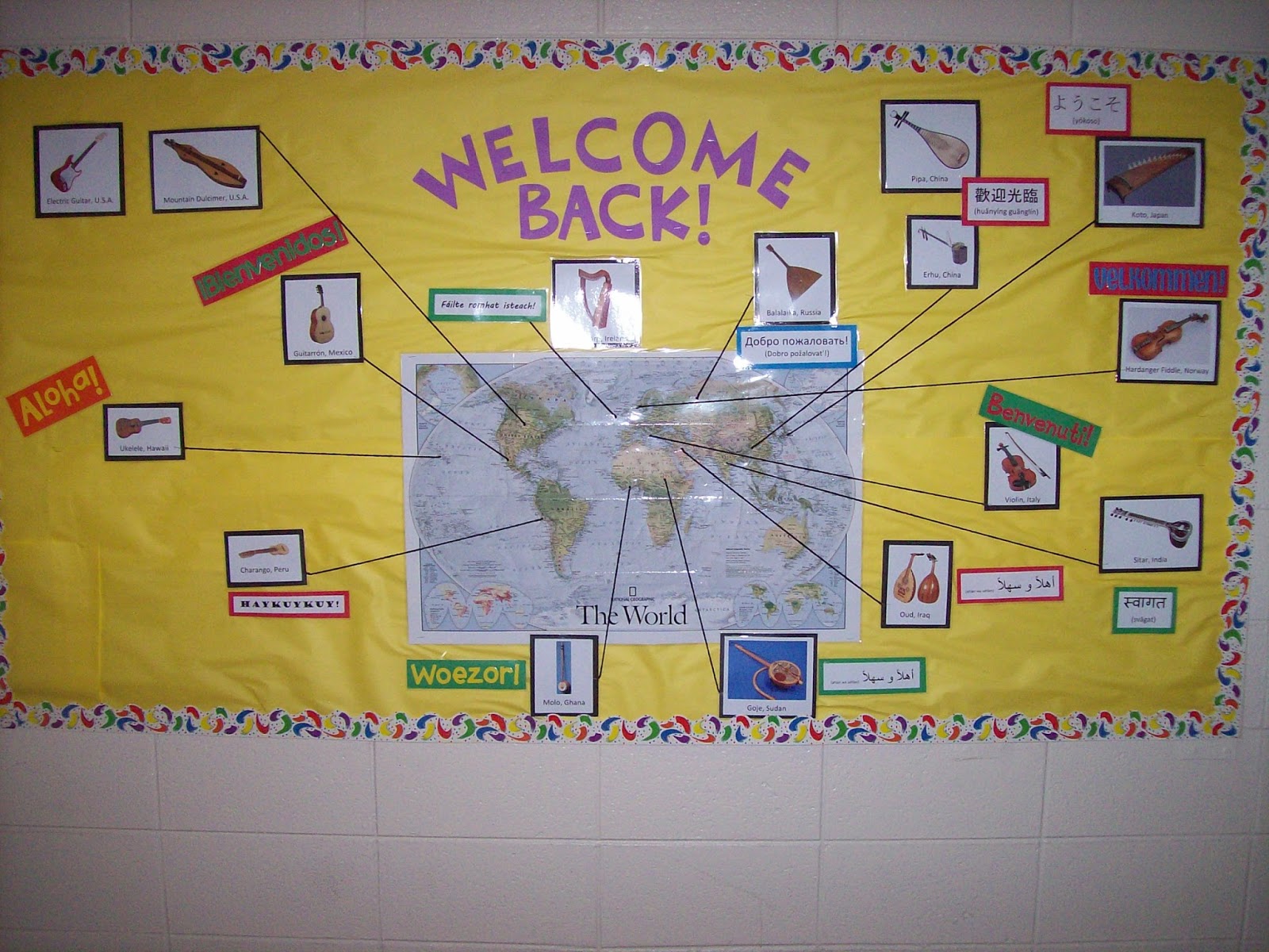 Teaching Elementary Orchestra : "Welcome" Bulletin Board