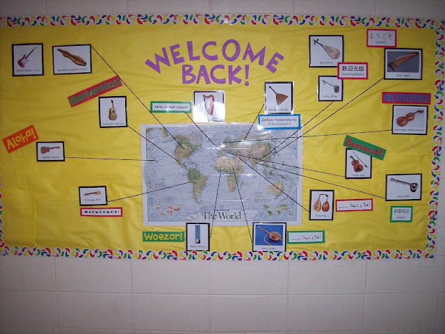 Teaching Elementary Orchestra : "Welcome" Bulletin Board