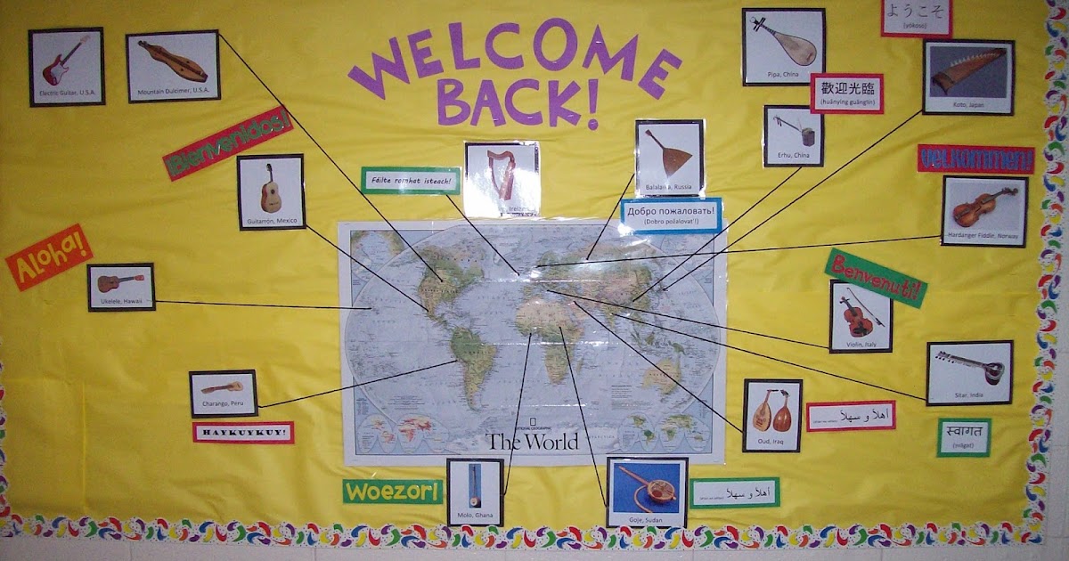 Teaching Elementary Orchestra : "Welcome" Bulletin Board