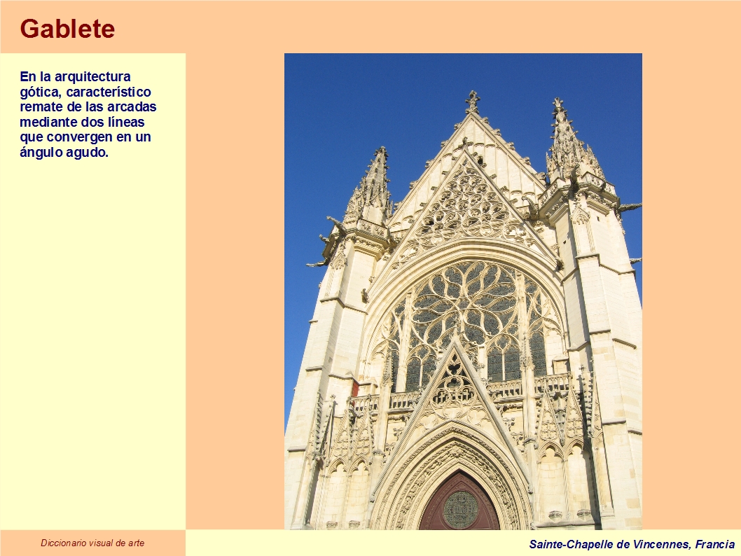 Diccionario Visual de Arte: Gablete - Graffiti