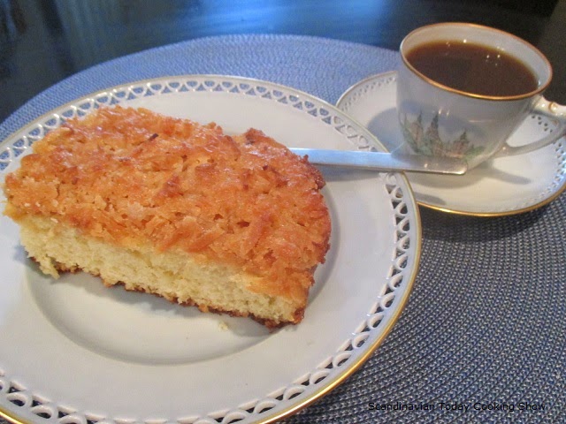 Scandinavian Today Cooking Show: Dream Cake Recipe- Danish Coconut ...
