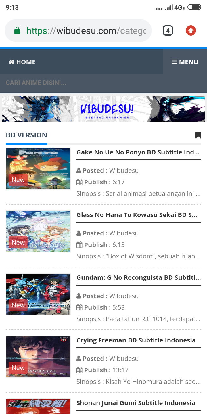 7 Situs Untuk Download Anime Lengkap Subtitle Indonesia Terbaru - Dardura