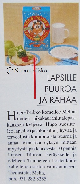 Nuoruusdisko: Ruokahetki Hugon kanssa