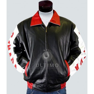 Canadian Flag Leather Jacket