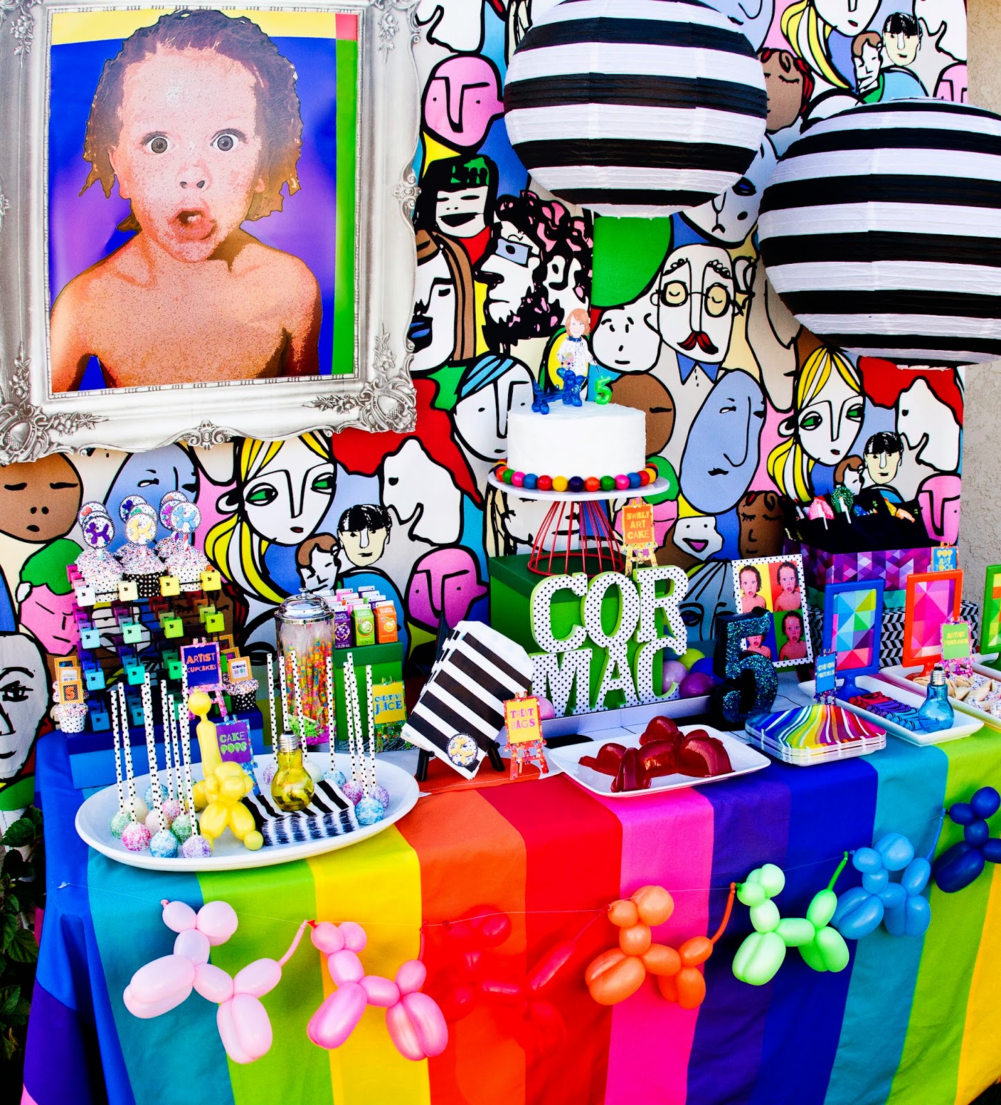 Miss Party Mom: {Cormac's POP Art Party!} & Learning to Work With My ...