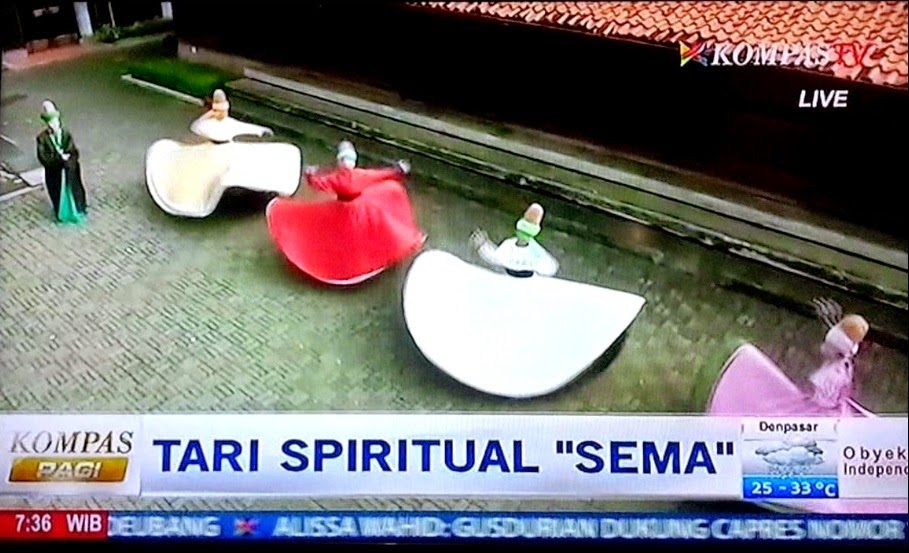 PONDOK RUMI (TARIAN SUFI RUMI WHIRLING DERVISH): Kompas TV LIVE, at ...
