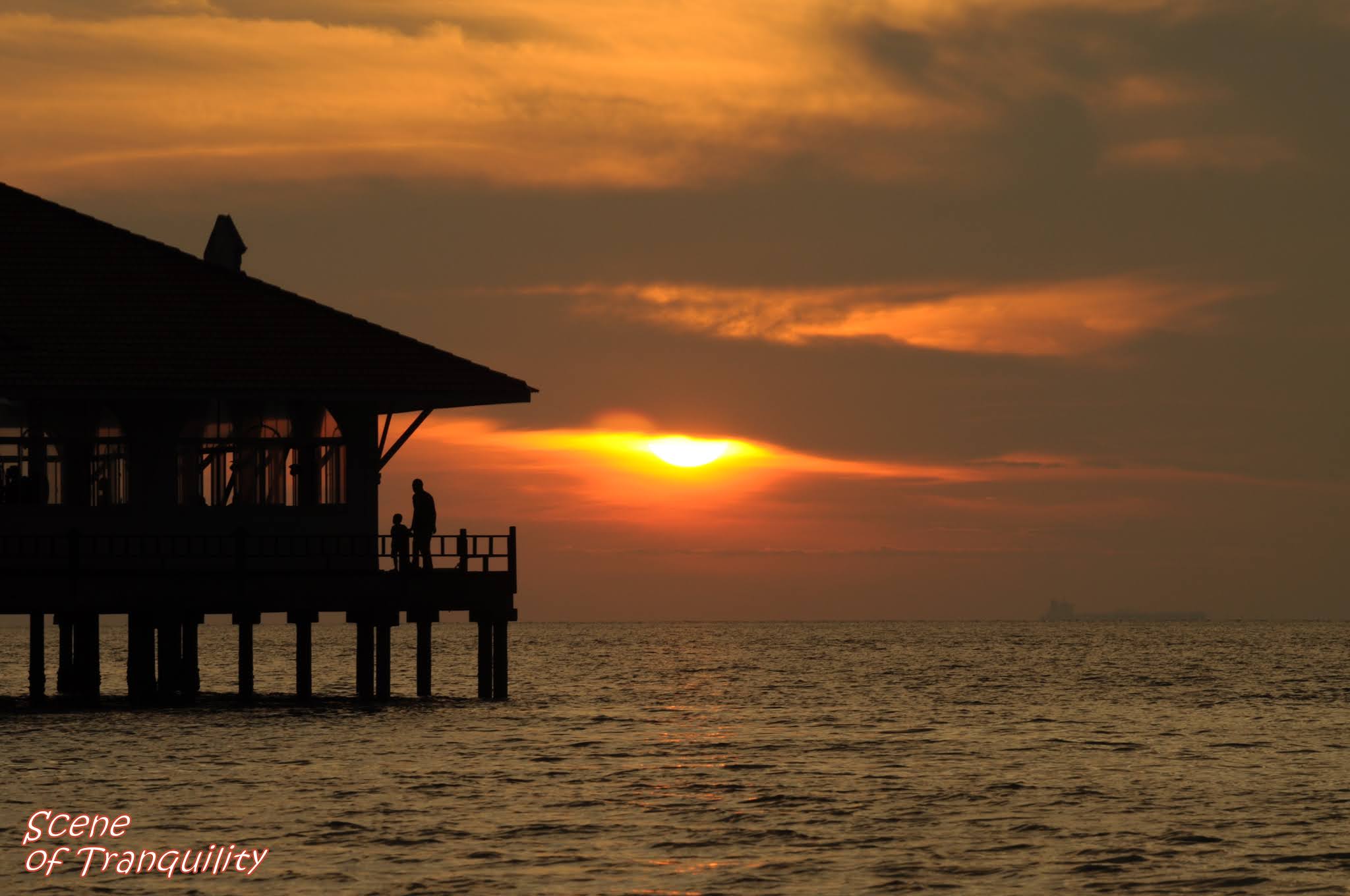 Scene of Tranquility: Kuala Linggi at sunset
