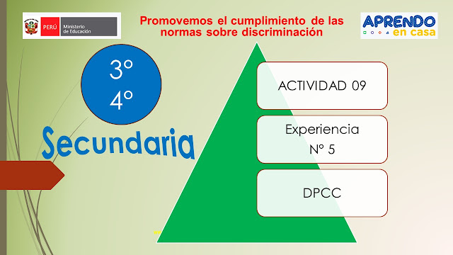 DPCC 3 y 4 EdA 5 Actividad 9 Secundaria