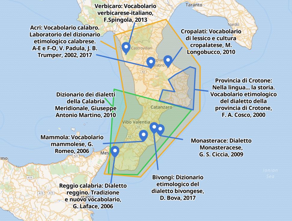 Il dizionario dialettale della Calabria (Rohlfs 1996): giugno 2018