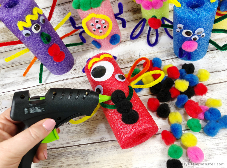 Pool Noodle Monster Crafts - Messy Little Monster