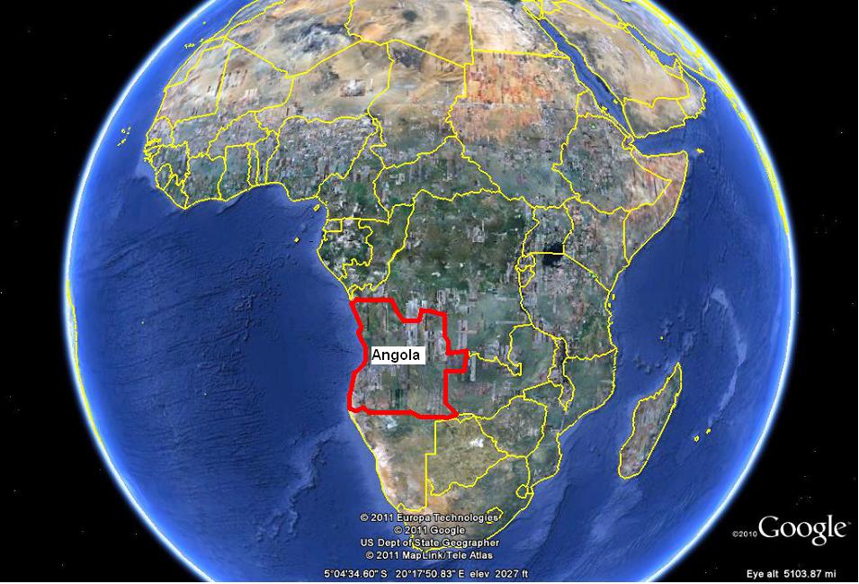 A DE ÁFRICA: Angola.