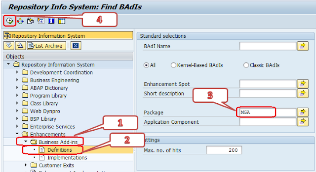 ABAP Mania: Methods to find Customer/User Exit's & BADi's for a Transaction Code