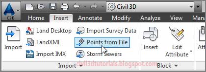 Importing Survey Data - AutoCAD Civil 3D Tutorials