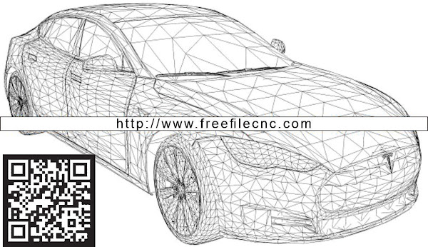 3D illusion led lamp supercar free vector download for laser engraving ...