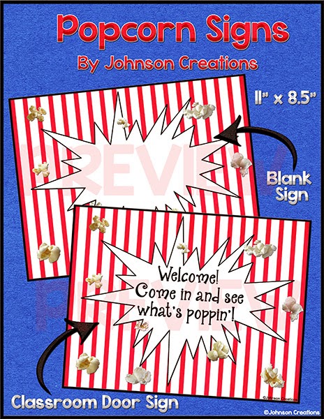 Johnson Creations: Popcorn Signs
