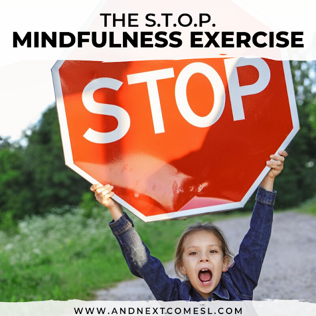 The S.T.O.P. Mindfulness Exercise {Free Printable Cards & Poster ...