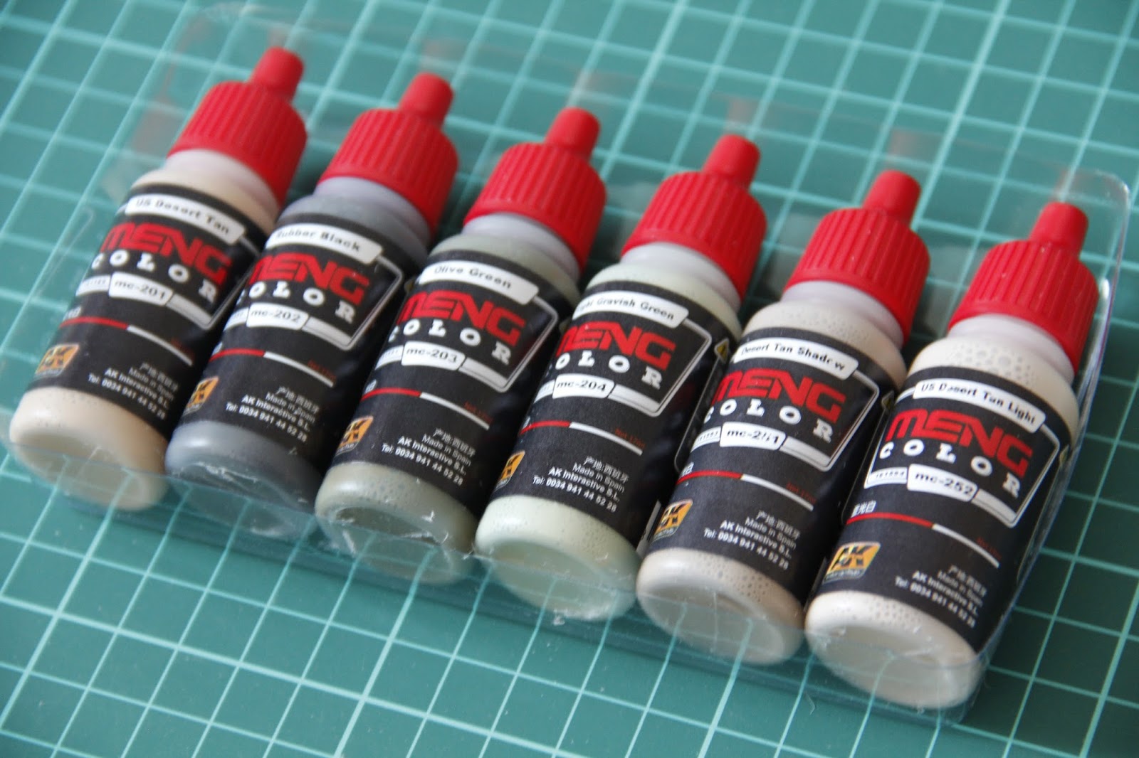 AK Interactive Meng US Modern Vehicles Colors Set (MC-801 ...