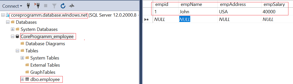 How to connect Microsoft Azure database in SQL Server - CoreProgram