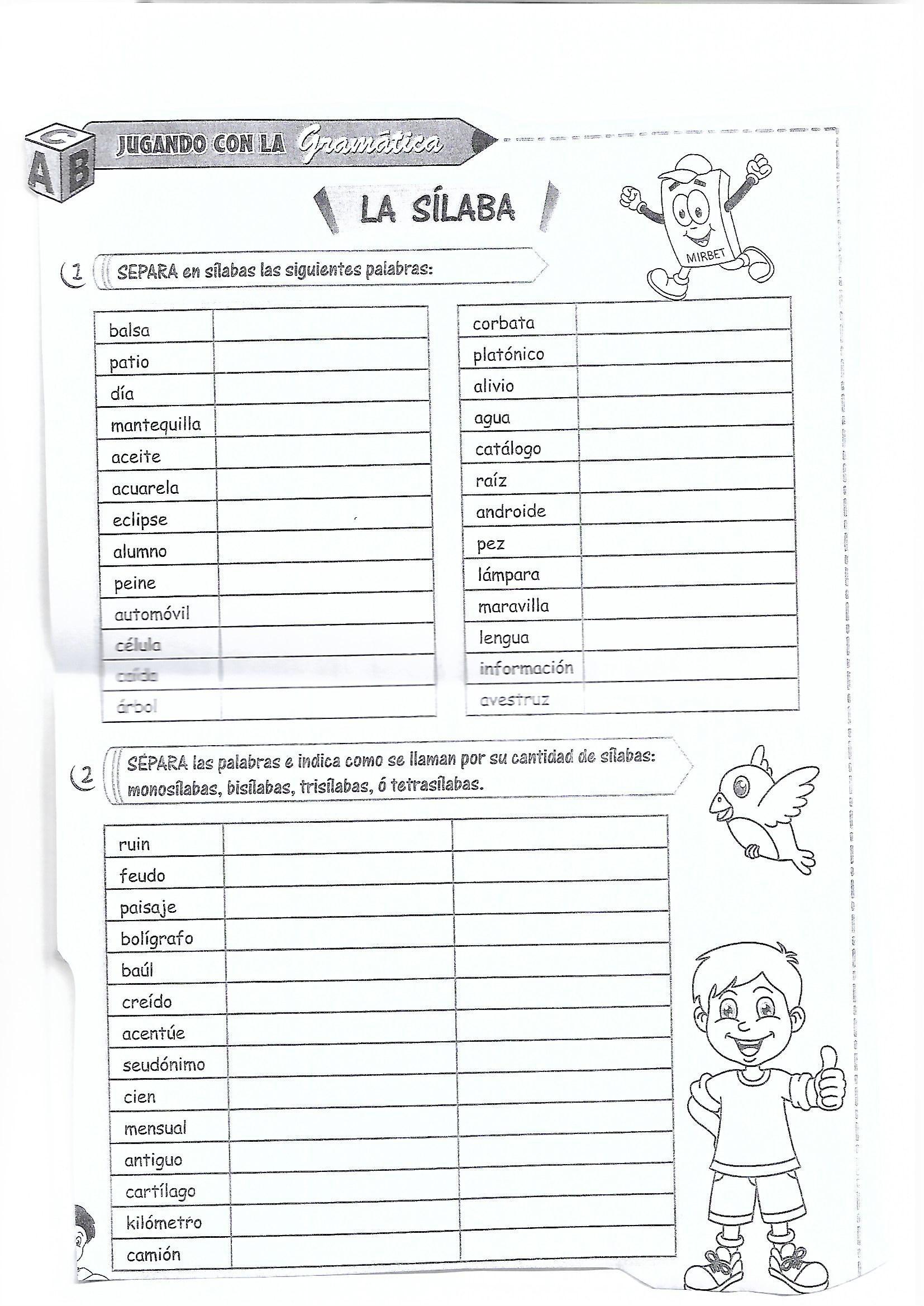 4to primaria- ORTOGRAFÍA