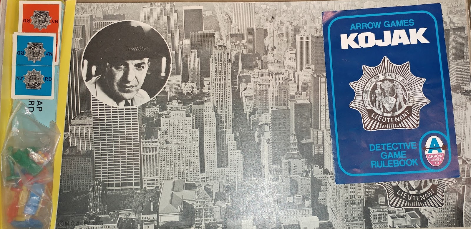 Herbie's World of Kitsch & Toys: KOJAK Detective Board Game by Arrow ...