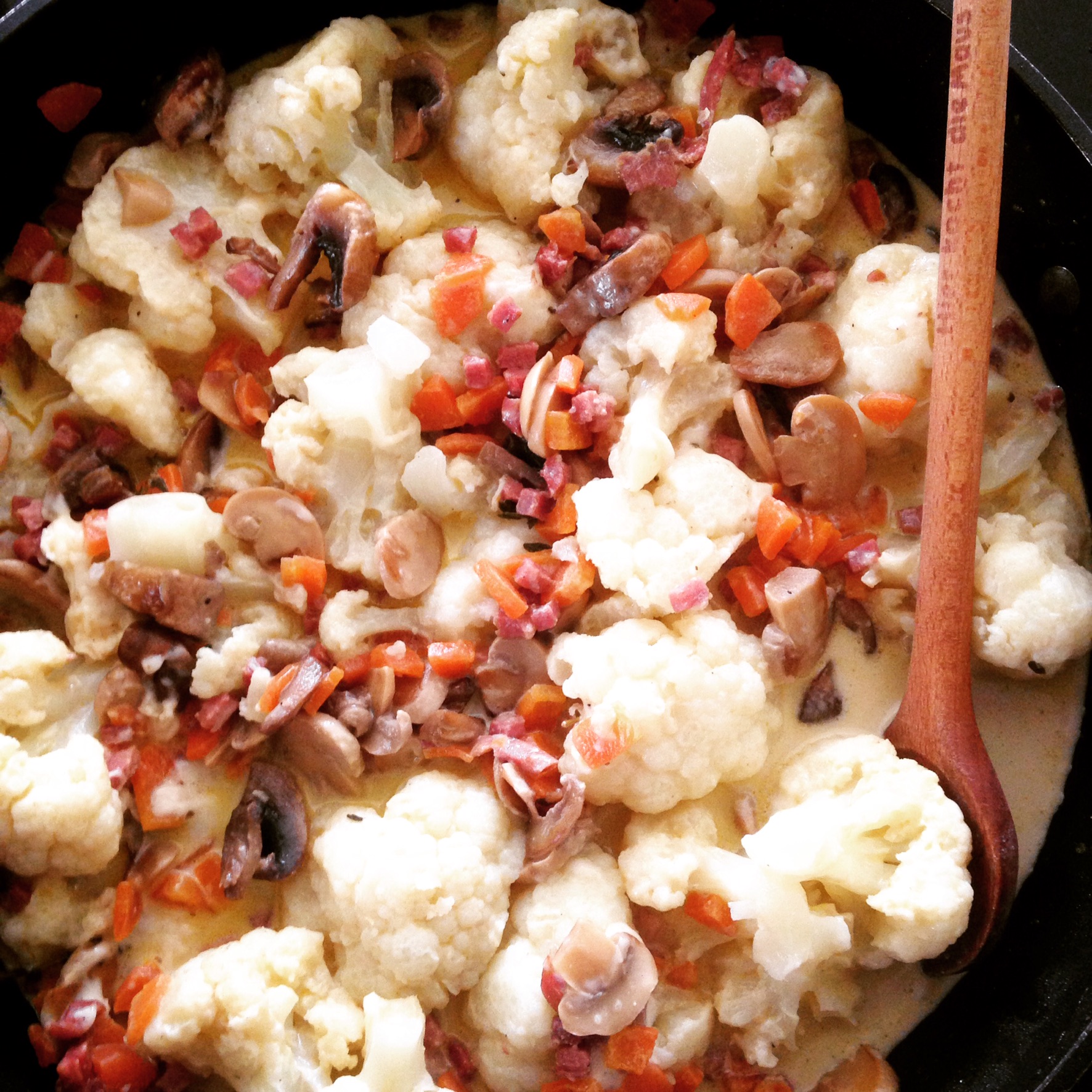 Blumenkohl mit Carbonara-Sößchen - Zuckerfreie glutenfreie Kochrezepte ...