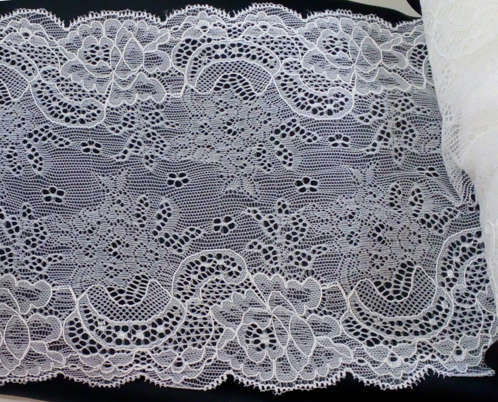 Skiping months and flipping lace samples...