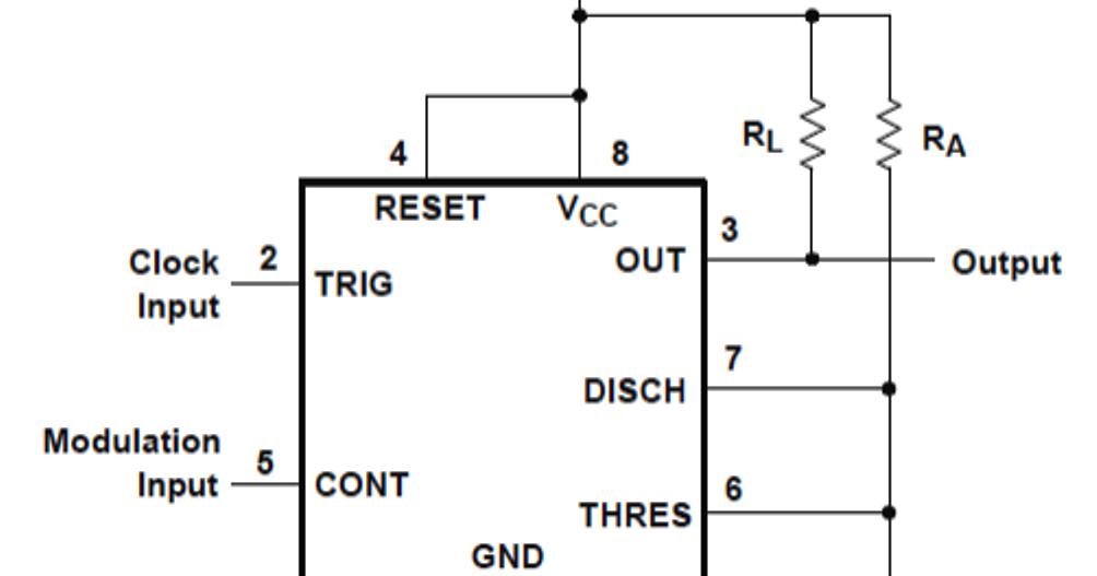How To Generate Pwm Using Ic 555 Electronic Circuit Projects