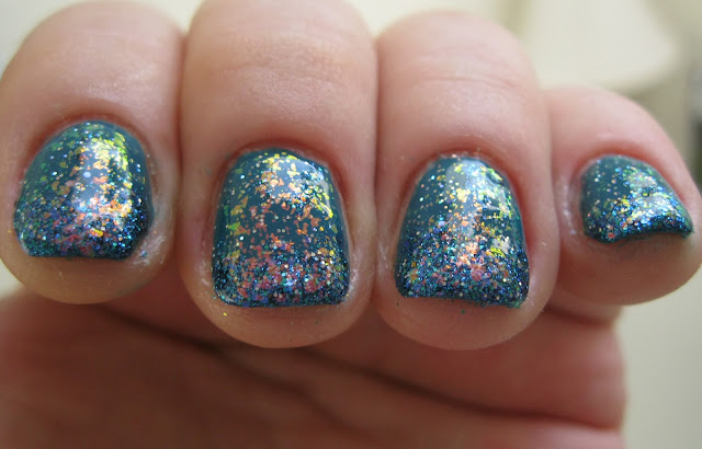 Lacquer Slacker Liz: Evolution of a Blue Bling Manicure