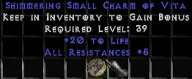 cRPG Blog: SHIMMERING SMALL CHARM OF VITA, Diablo 2 Resurrected